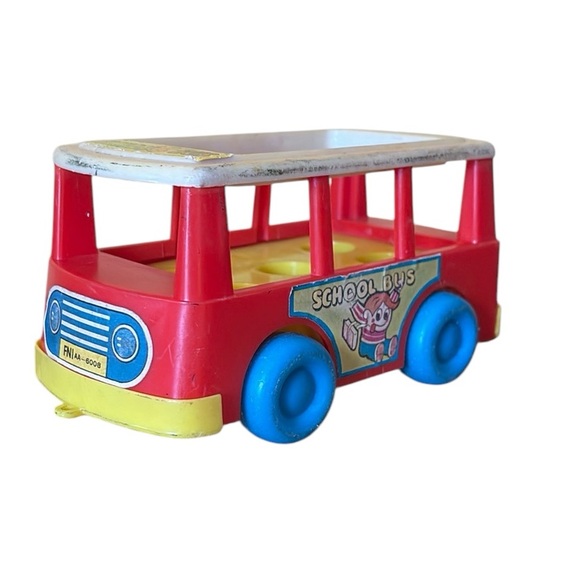 Vintage | Toys | Vintage Red School Bus Toy | Poshmark